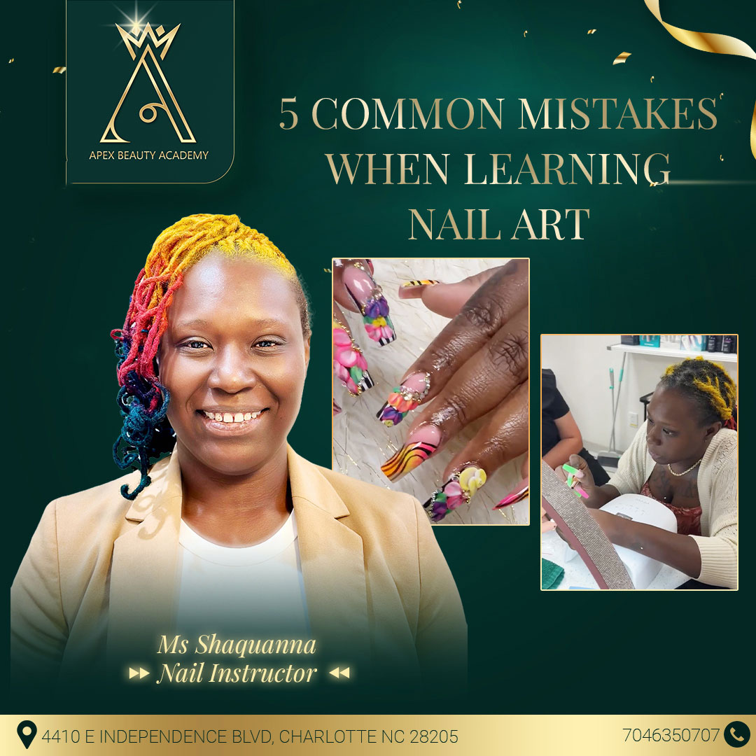 5 COMMON MISTAKES BEGINNERS MAKE WHEN LEARNING NAIL ART - Apex Beauty ...